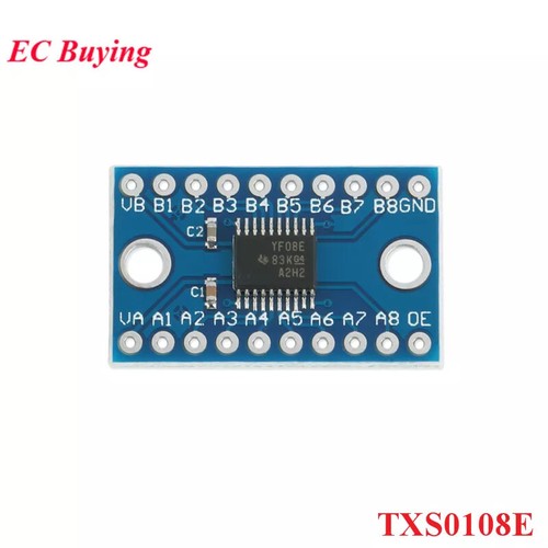 TXS0108E 8 Channel level converter module, TTL Bi-directional convert ...