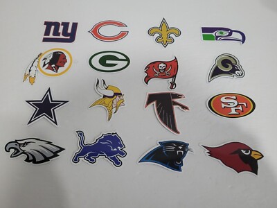 NFL FOOTBALL STICKER CHOOSE FROM 32 TEAM LOGO | eBay
