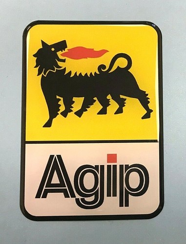 Agip sticker/decal 66mm x 46mm - HIGH GLOSS DOMED GEL FINISH | eBay UK