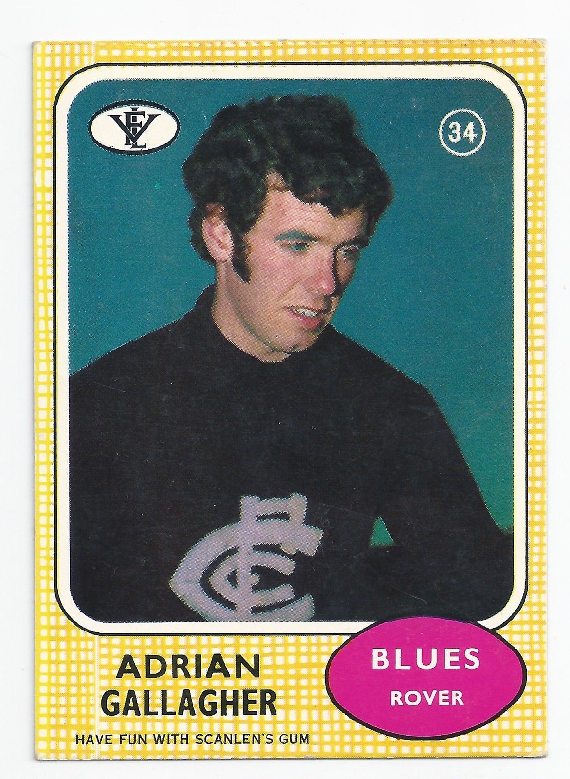 1972 Scanlens (34) Adrian GALLAGHER Carlton Near Mint** | eBay