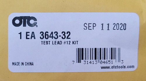 NEW OTC 3643-32 TEST LEAD #12 KIT | eBay
