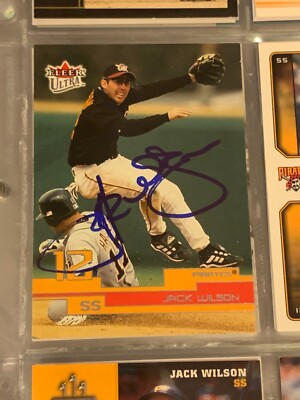 JACK WILSON AUTOGRAPHED SIGNED 2003 FLEER ULTRA CARD PIRATES COA | eBay