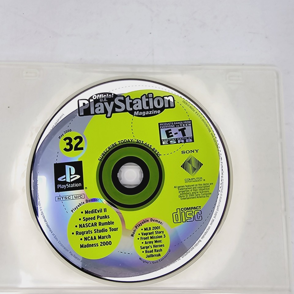 Official U.S. Playstation Magazine #32 May 2000 Demo Disc In Original ...