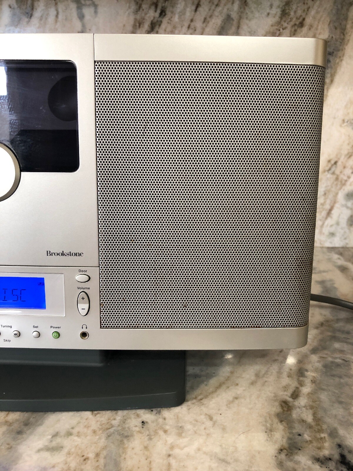 BROOKSTONE SLCDv2.0 CD PLAYER AM FM CLOCK RADIO AUDIO STEREO SYSTEM ...