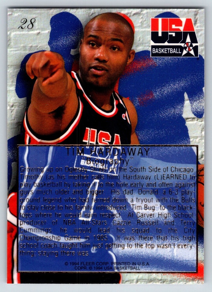 Tim Hardaway 1994 Flair USA #28 | eBay