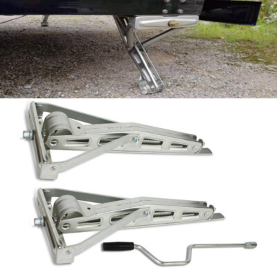 1 Pair Caravan Corner Steady Jack Leg (Galvanised Trailer Steadies ...