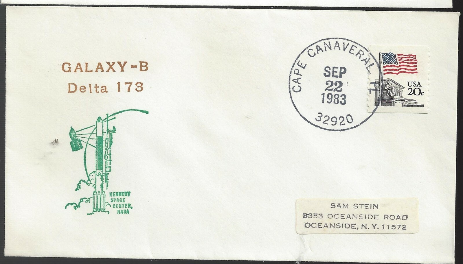 1983 Launch of Galaxy-B Delta 173 Satellite | eBay