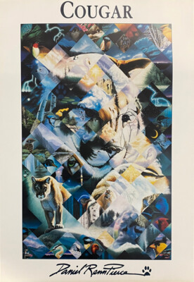 Daniel Renn Pierce - Cougar - Open Edition Poster Print - Size 19-3/4"x ...