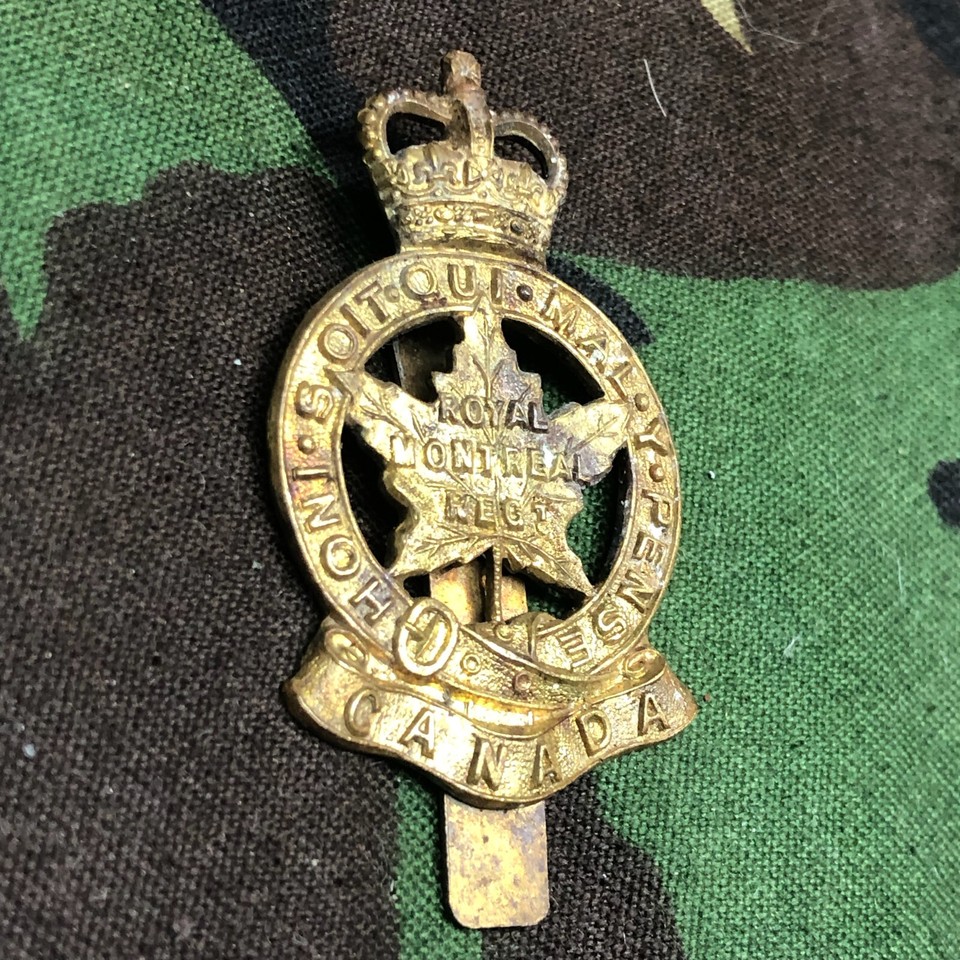 Original Canadian Army Royal Montreal Regiment Beret / Cap Badge | eBay