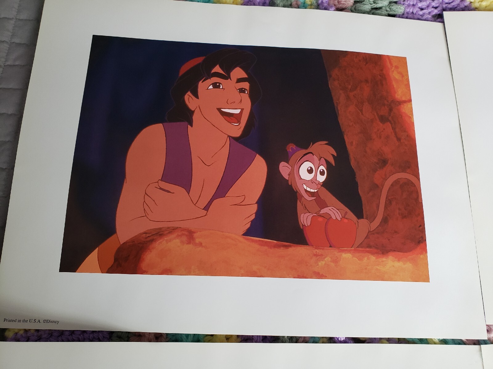 2004 Disney Store 11x14" Lithograph Special Edition "ALADDIN" 4 Print ...