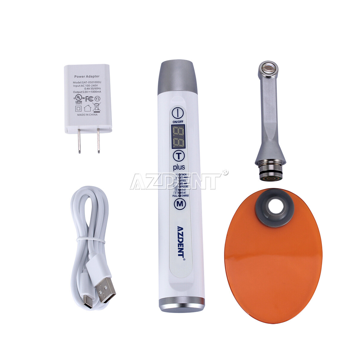 AZDENT Wireless Dental LED Curing Light Lamp 1 Second Curing 2500mw/cm² ...