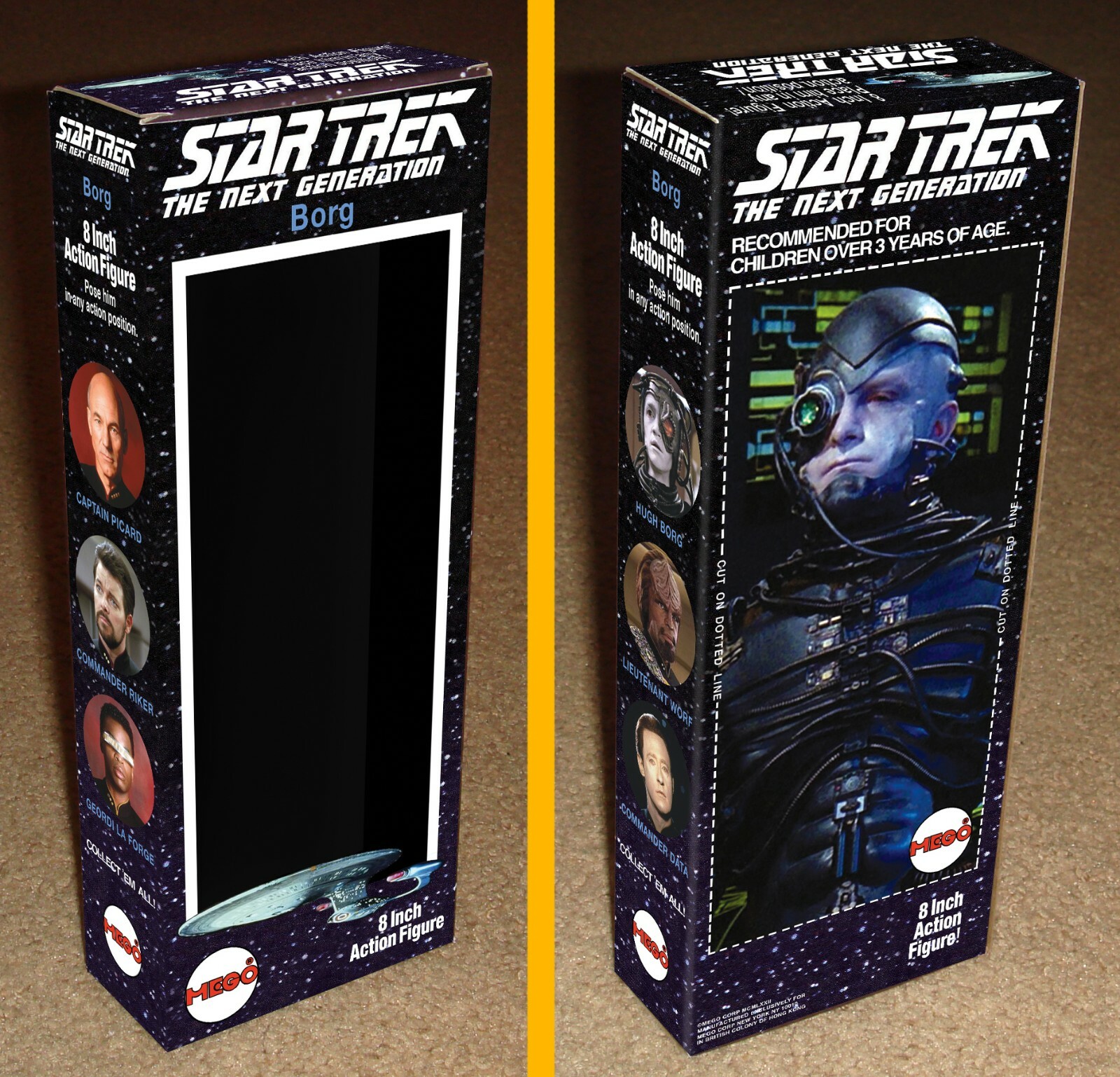 MEGO 8" STAR TREK TNG BORG BOX ONLY | eBay