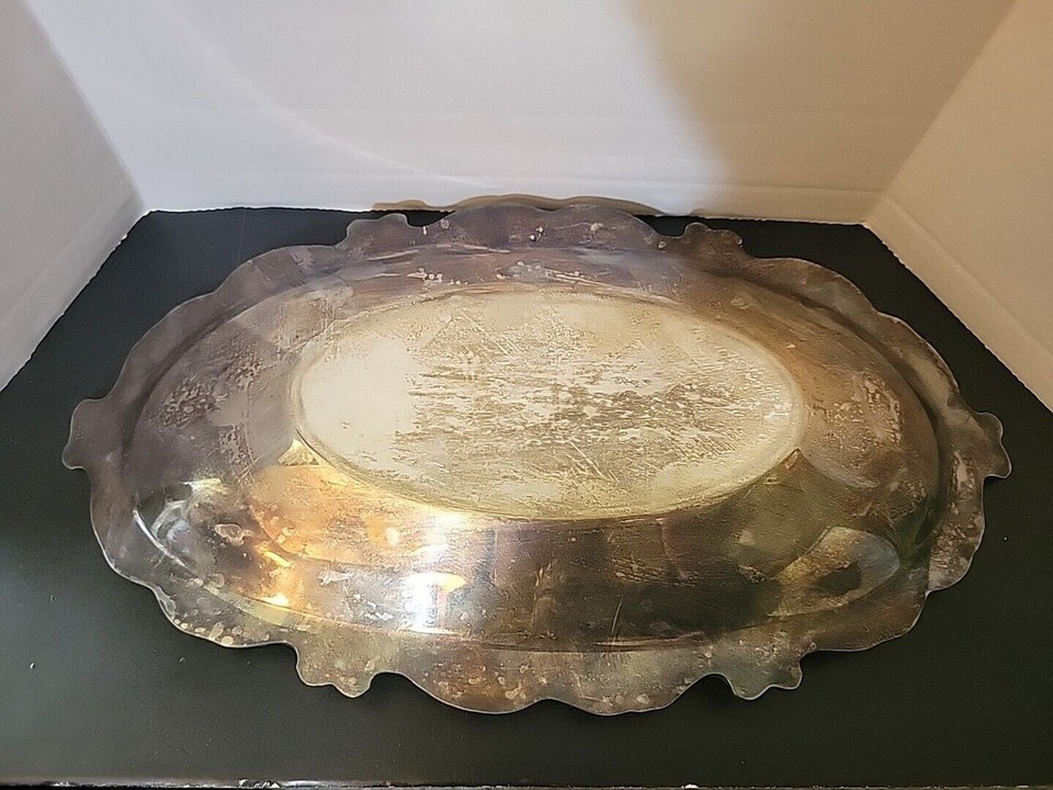 Wallace Holloware La Reine Silver Plate Bread Tray 12 1/2" x 7 ...