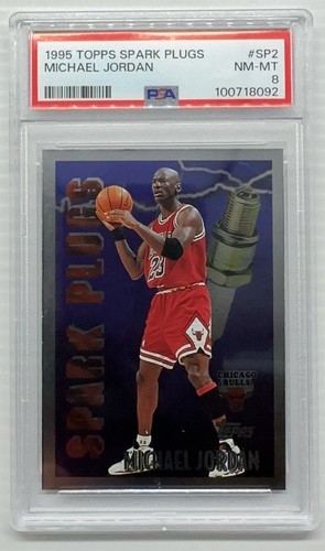 1995-96 Topps Spark Plugs Michael Jordan #SP2 PSA 8 NEAR MINT-MINT ...