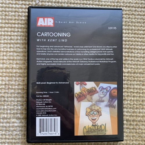 Cartooning With Kent Lind DVD VIDEO INSTRUCTIONAL airbrush t-shirt ...