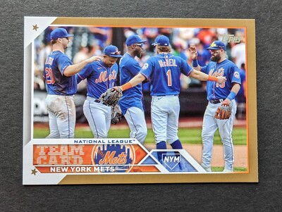 2023 Topps #291 New York Mets Team Card Gold Parallel 0248/2023 | eBay