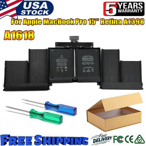 A1618 For Apple MacBook Pro 15" Retina A1398 Replacement Battery Mid ...