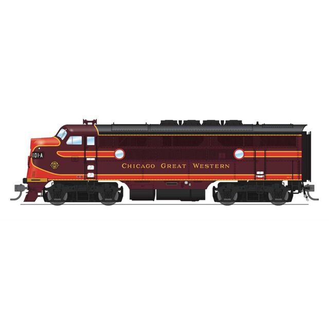Broadway Limited Imports HO EMD F3A, Paragon4 Sound/DC/DCC, CGW Chicago ...