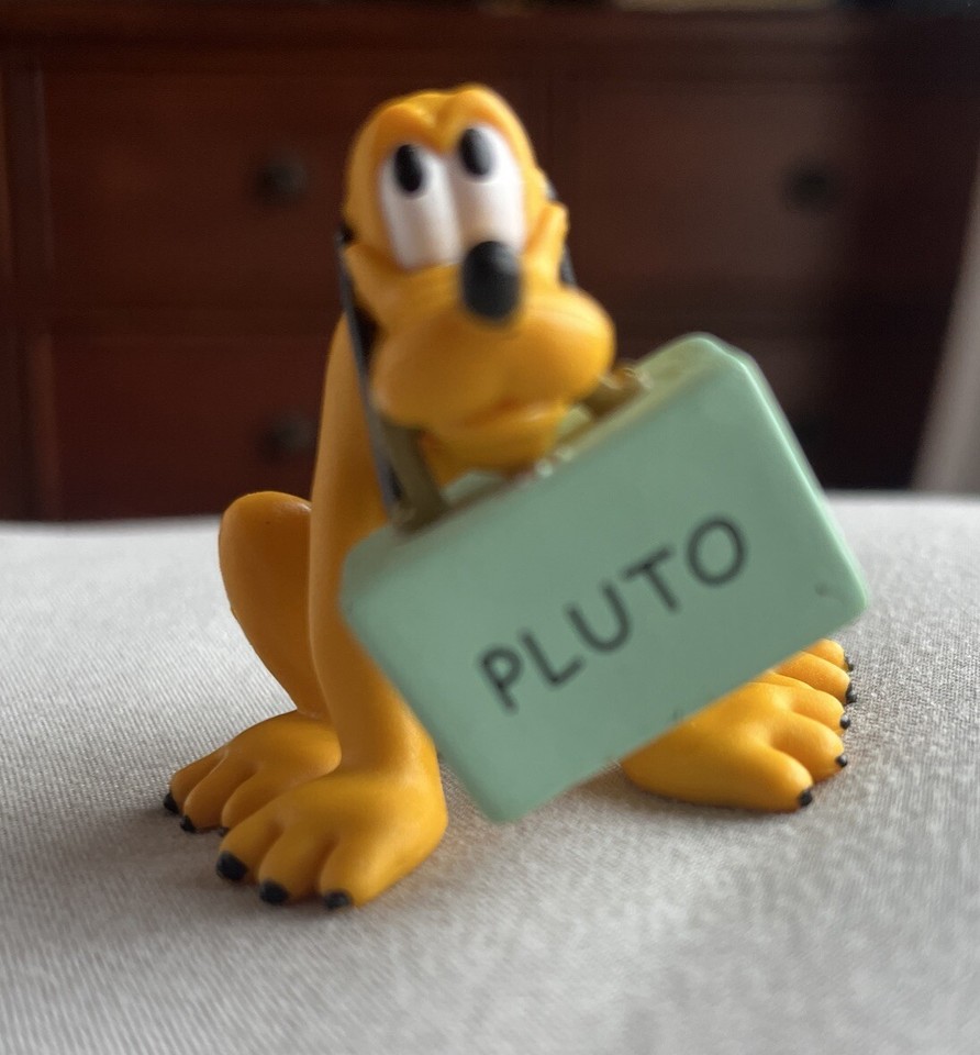 Pluto Train Passenger Dog Suitcase Summer Vacation Figure Figurine Cake ...