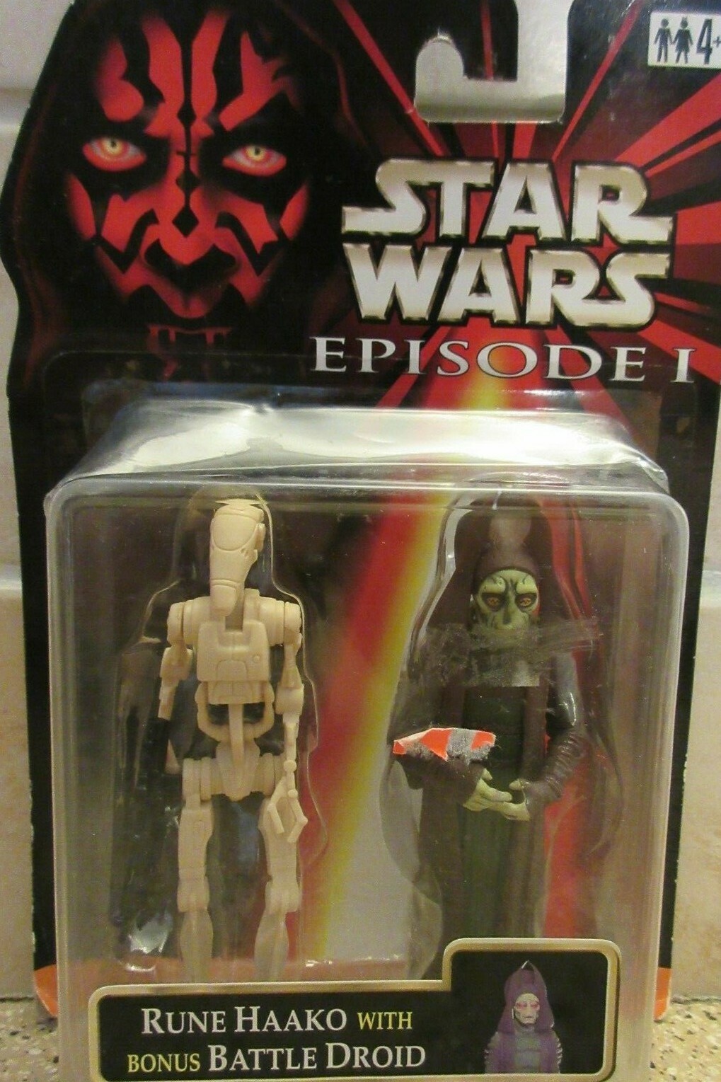 1999 Star Wars Episode I Rune Haako w/ Battle Droid Exclusive HTF ( NIP ...