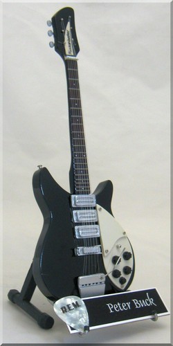 PETER BUCK Miniature Guitar REM w/ Guitar Pick | eBay