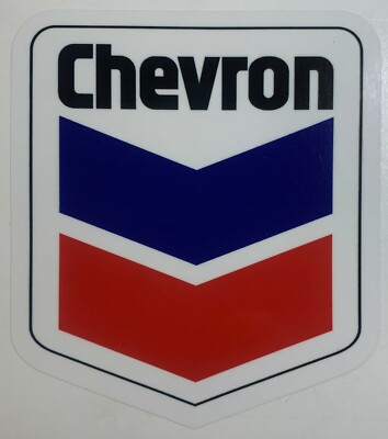 Chevron Fuel Oil Logo Sticker Waterproof New D560 | eBay