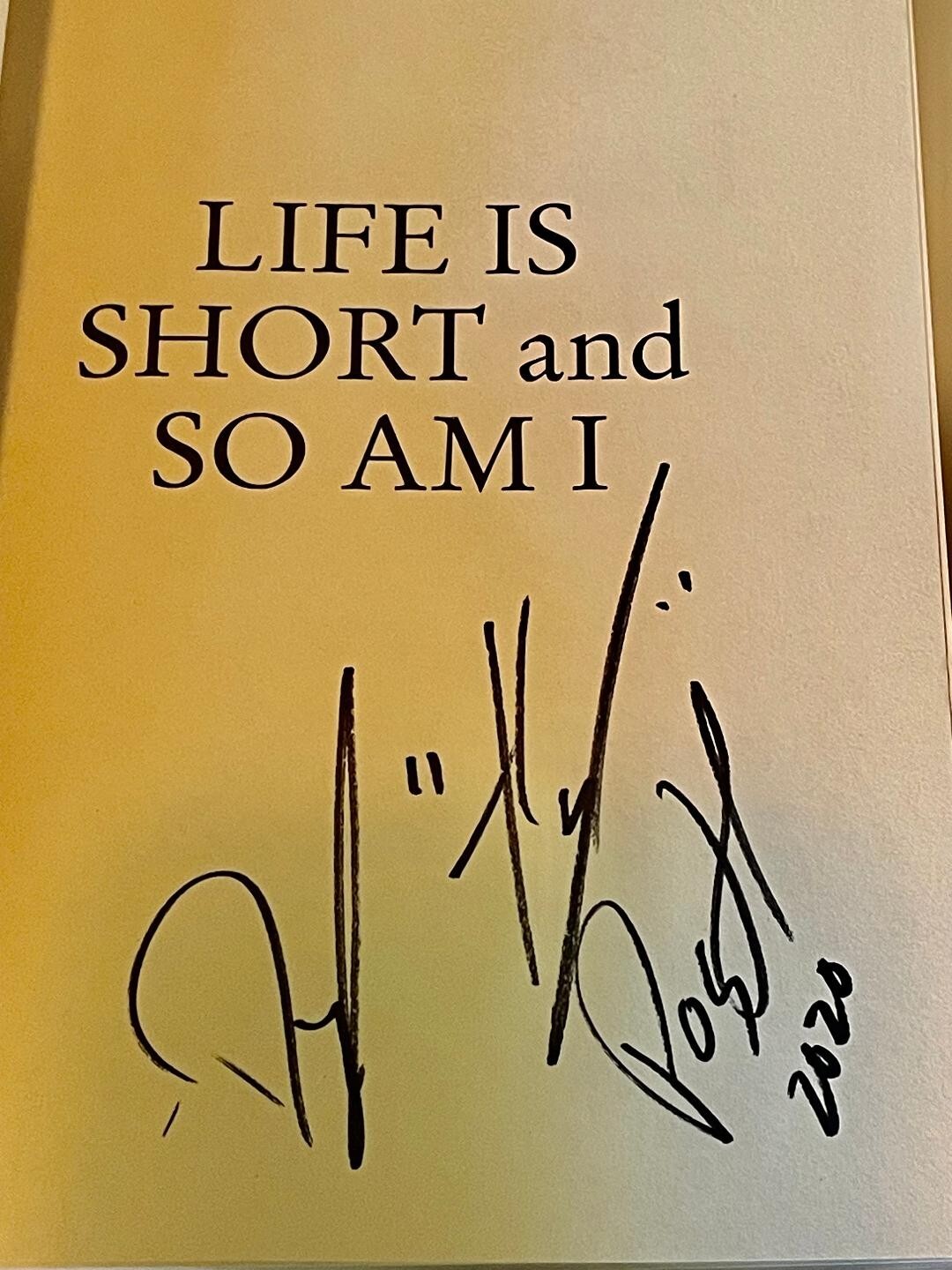 HORNSWOGGLE WWE AUTOGRAPHED BOOK: LIFE IS SHORT AND SO AM I BY DYLAN ...
