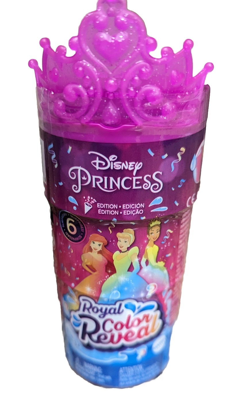 Disney Princess by Mattel Royal Color Reveal Doll with 6 Unboxing ...