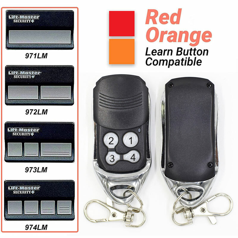 2PC 3 Button Garage Door Opener Remote For Liftmaster Security+ Plus 05 ...
