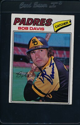 1977 Topps #78 Bob Davis Padres Signed Auto *6033 | eBay