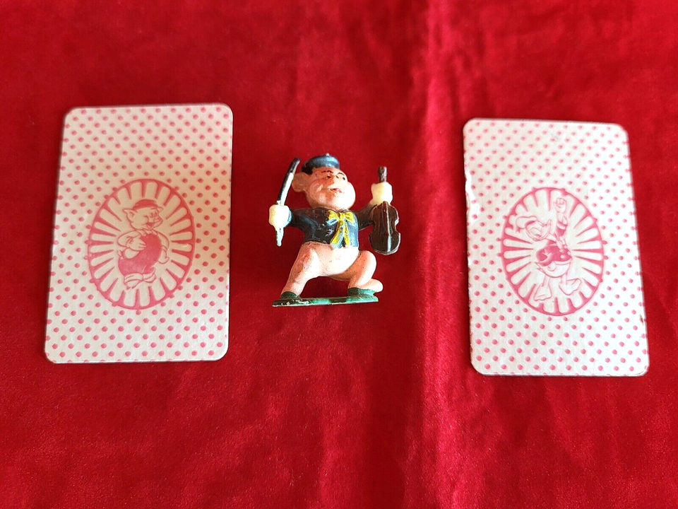Disneykins Hand Painted Hard Plastic Toy FIDDLER PIG- MARX Toys-HONG ...