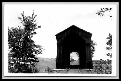 RPPC Vermont Covered Railroad Bridge - East Shoreham, VT | eBay