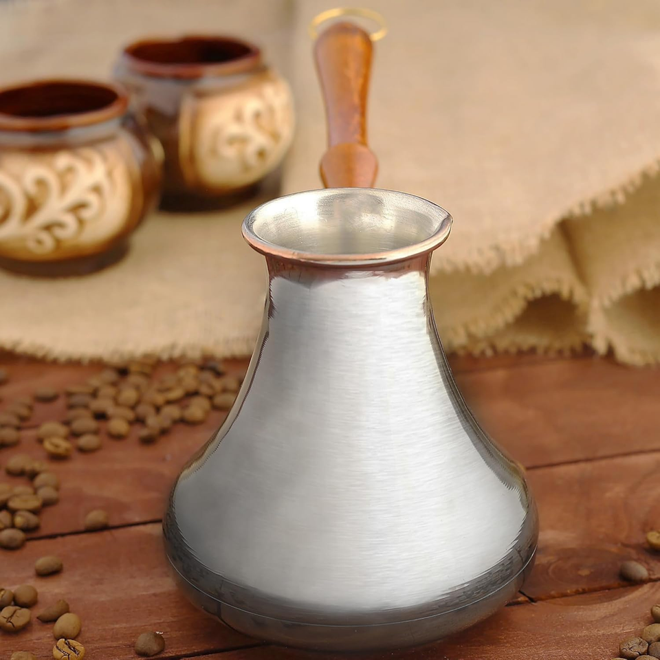 Coffee Maker Cezve 19.5Oz / 550Ml Turkish Armenian Arabic Greek Copper ...