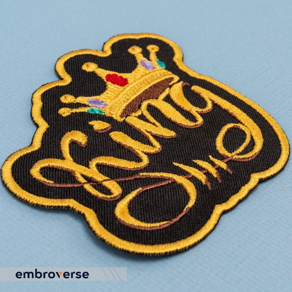 King Patch - Embroidered Gold Crown - Iron On Cool Patches - Size: 3.8 ...