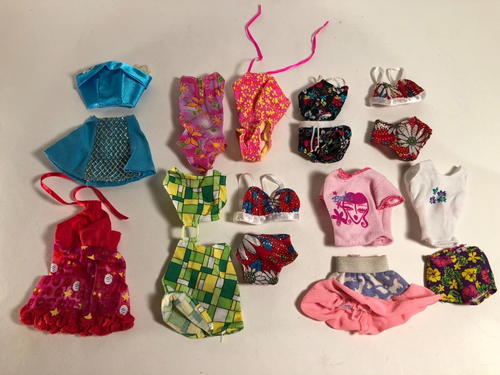 Vintage Barbie Clothes LOT OF 10 BATHING SUITS & OUTFITS Barbie Label ...