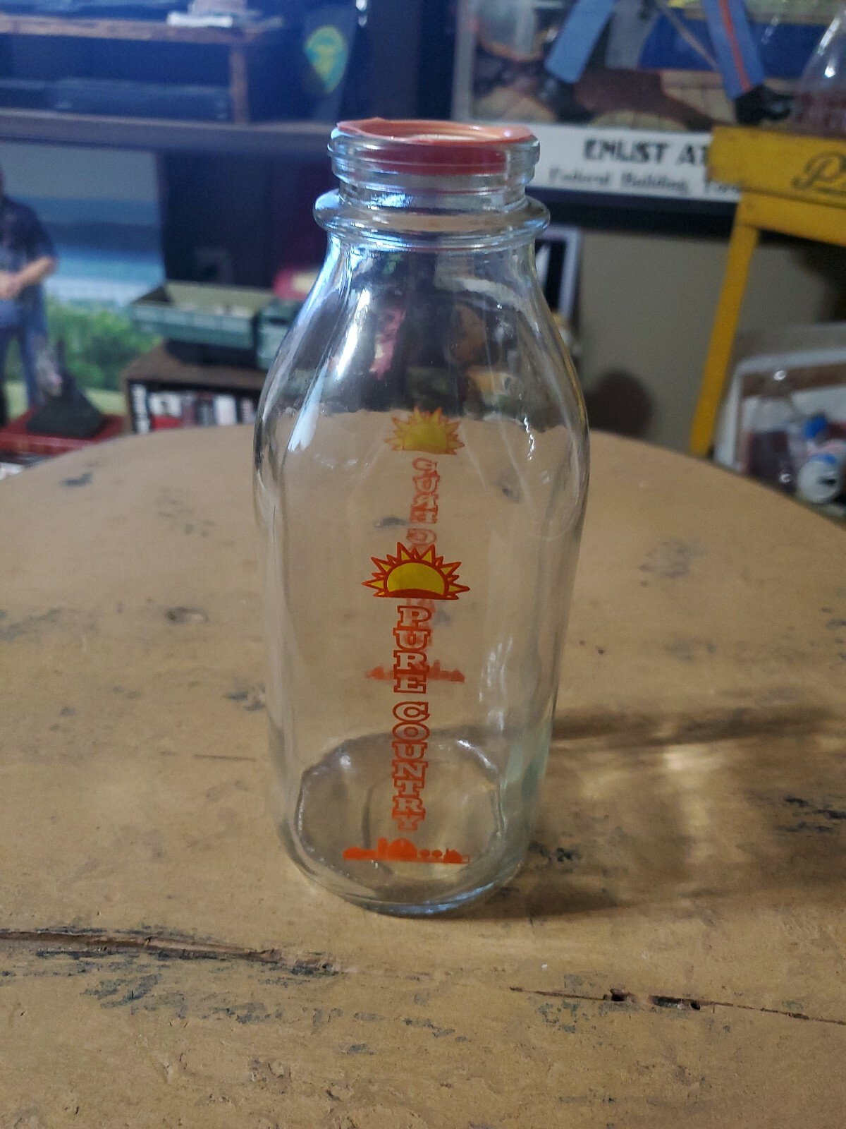 Vintage Quart Milk Bottle Pure Country Dairy Williamsport Pa | eBay