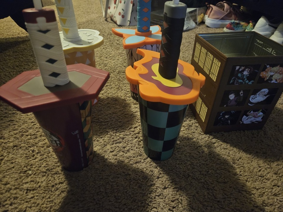 Demon Slayer Infinity Castle AMC Exclusive Complete Set Of Cups&Popcorn ...