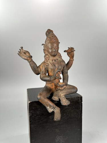 Antique Indian Lord Shiva Vishapaharana Hindu Statue 19th Century Cast ...
