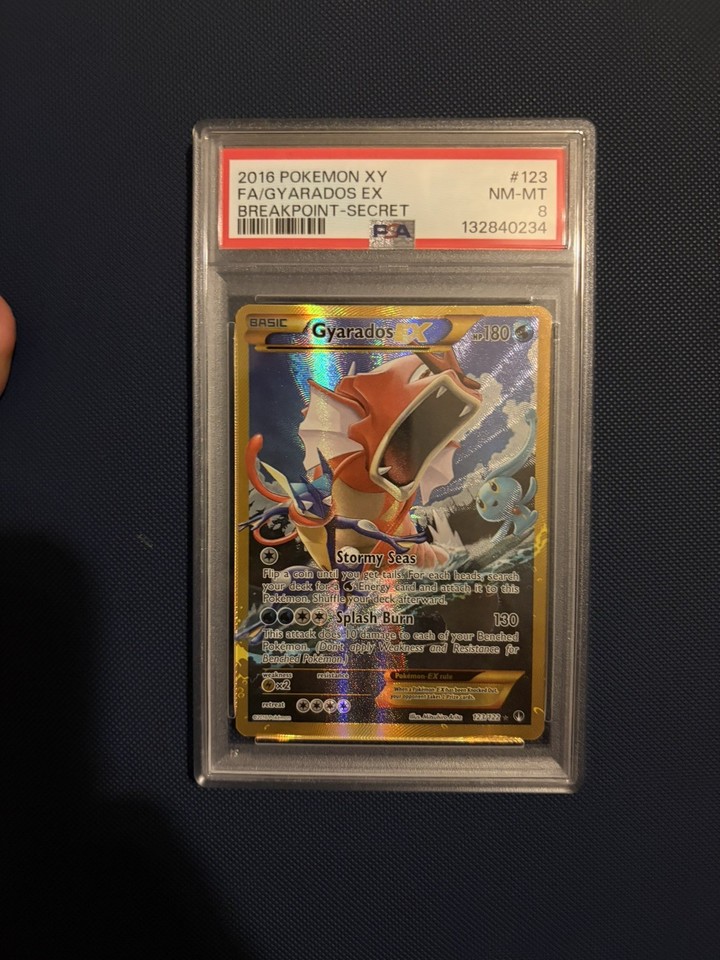 PSA 8 Gyarados EX Secret 123/122 Breakpoint 2016 Pokemon | eBay