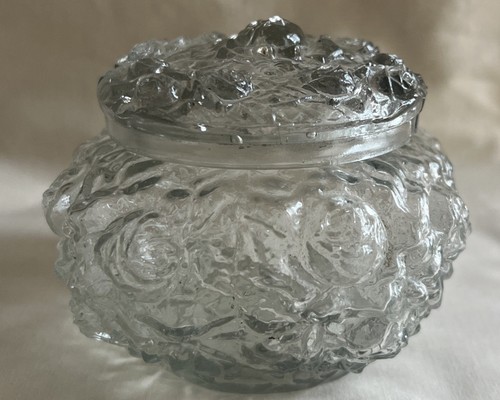 Vintage Goofus Glass Vanity Powder Jar | eBay
