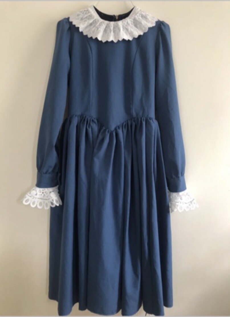 Heritage Costumes Victorian Period Dress Slate Blue S… - Gem