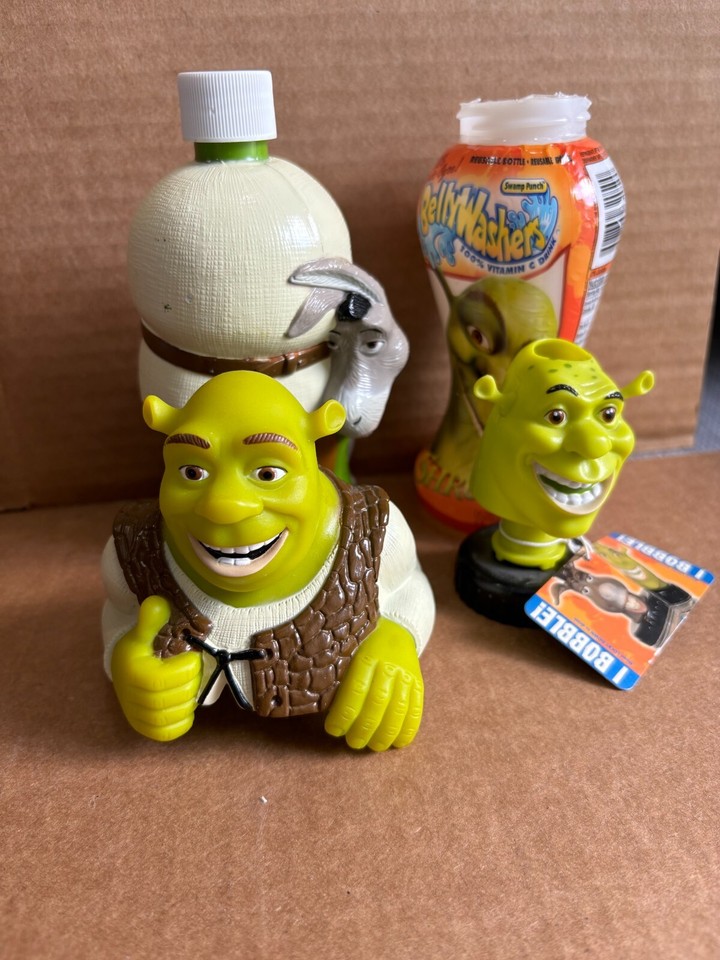 Shrek Soaky Bottle By Kid Care & Bellywashers Drink Bottle With Bobble ...