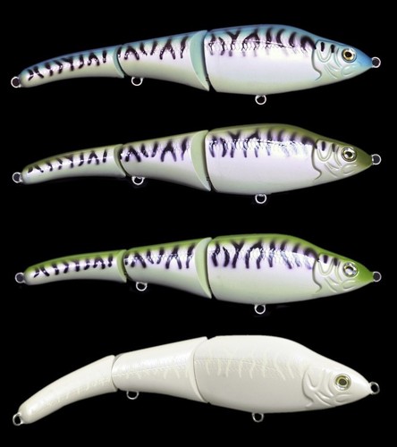 3 THREE Double Jointed Magic Swimmer™ TYPE SwimBaits in 3 Sizes & 5 ...