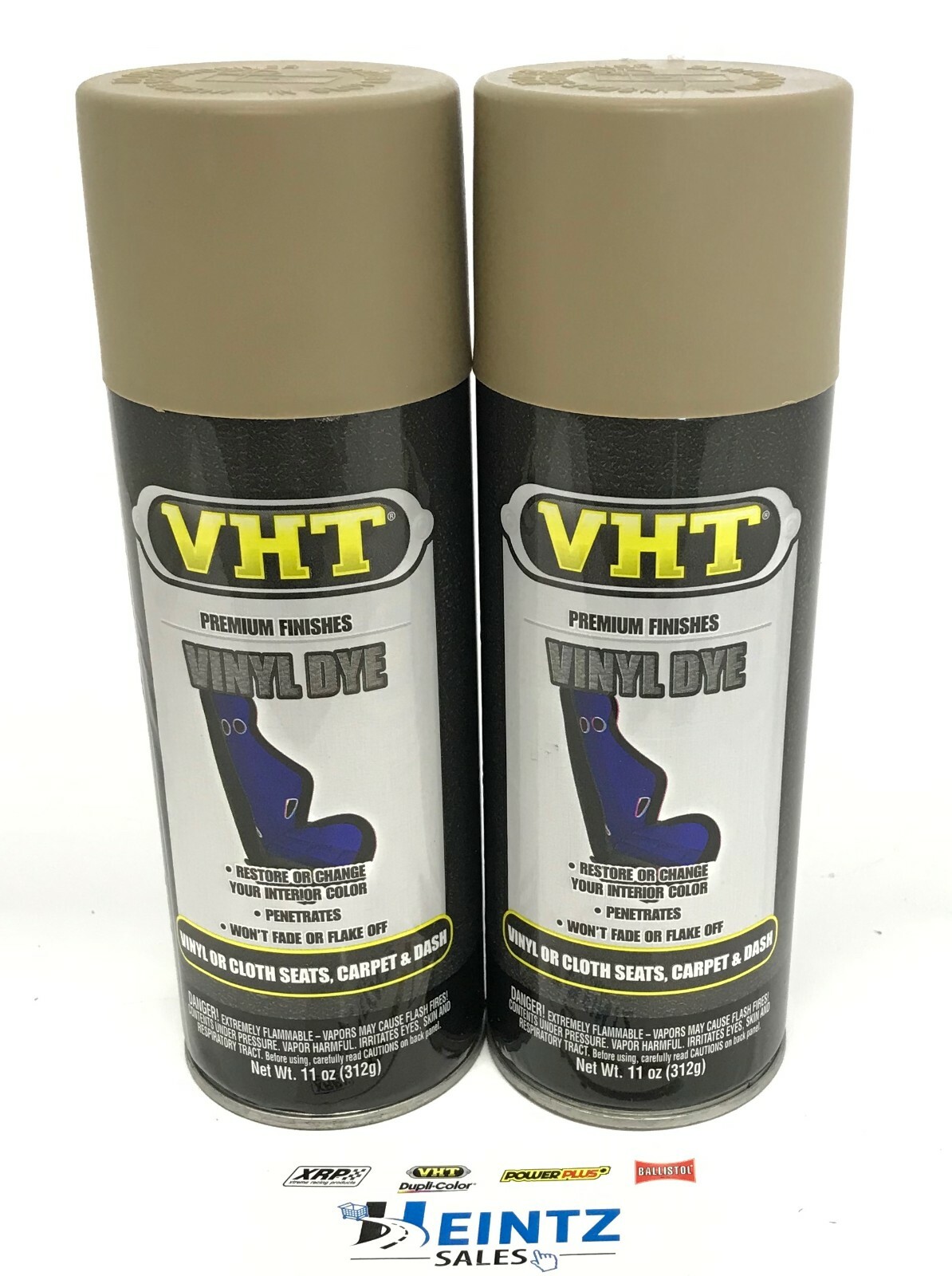 VHT SP961-2 PACK DESERT SAND Satin Vinyl Dye Carpet Dashboards Vinyl ...