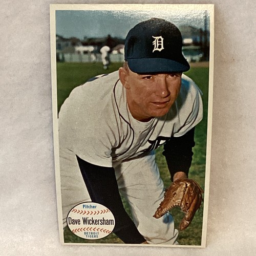 TOPPS 1964 Giant Card #35 Dave Wickersham Detroit Tigers ‘Hard Working ...