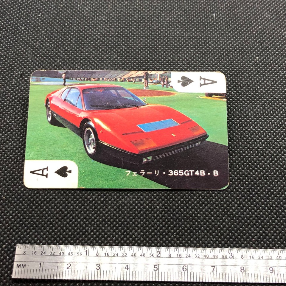 Ferrari 365GT4B B Playing Card super car spade Ace Japanese very rare F ...