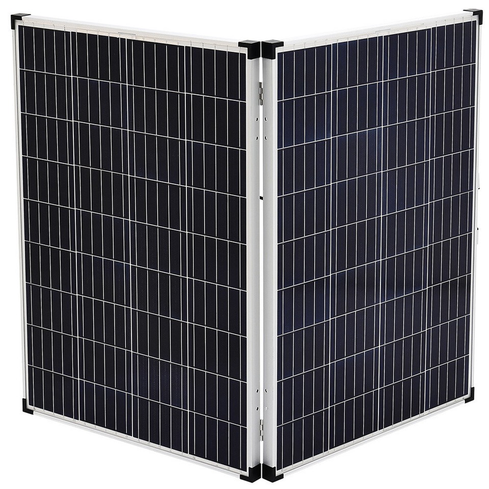 50W 80W 100W 160W 200W Double Solar Panel 12V Off Grid Power RV Boat ...
