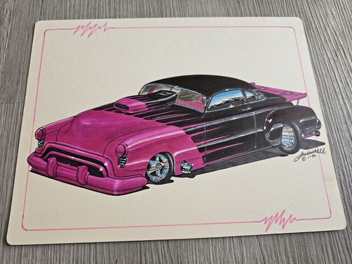 Pro Street Lead Sled Tim Frederick ORIGINAL ART Street Car Hot Rod Art ...