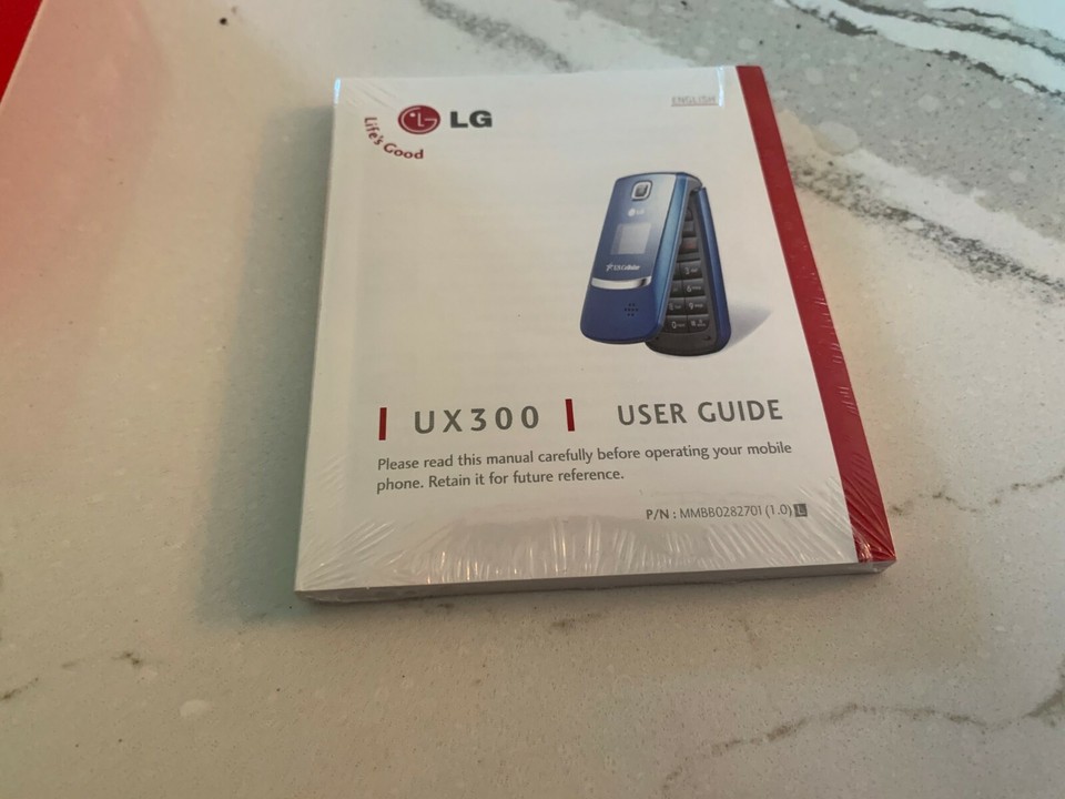 LG UX300 User Guide Sealed and Box only no Cell Phone Flip Phones ...