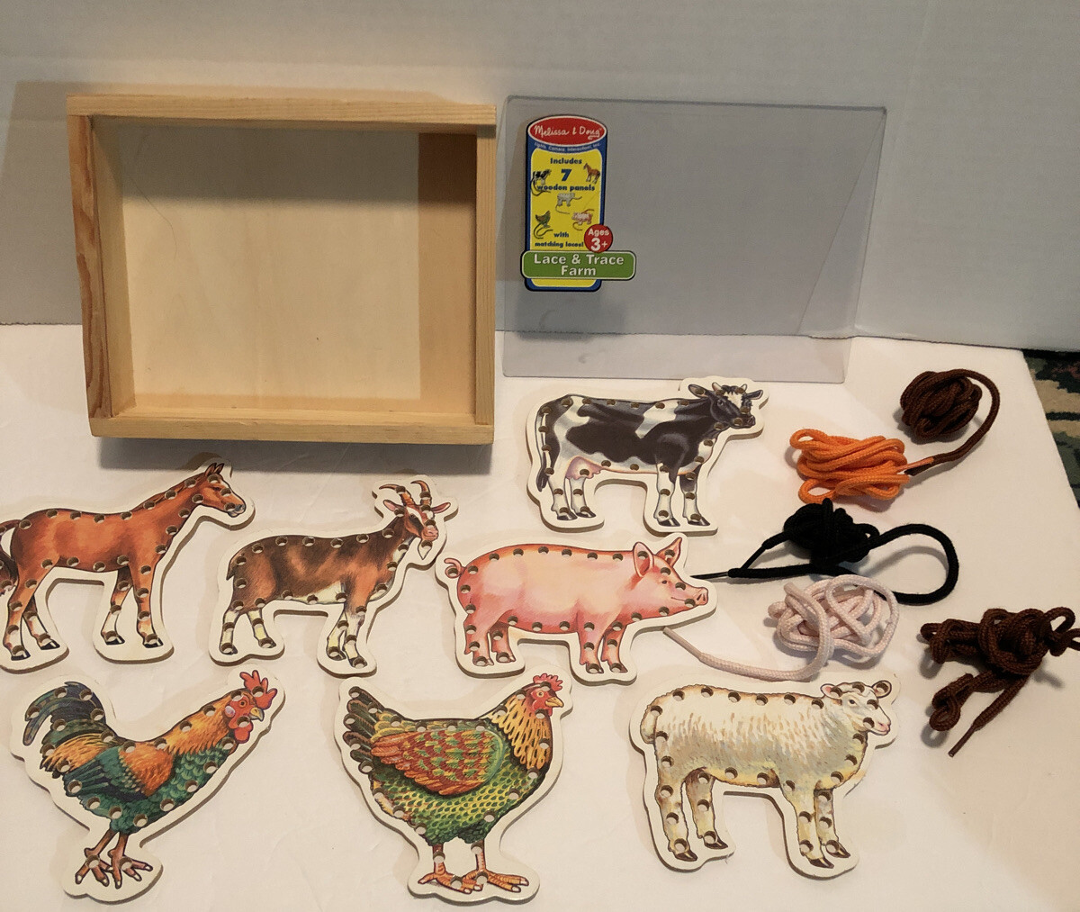 Melissa & Doug Lace And Trace Farm Animals Craft Set | eBay